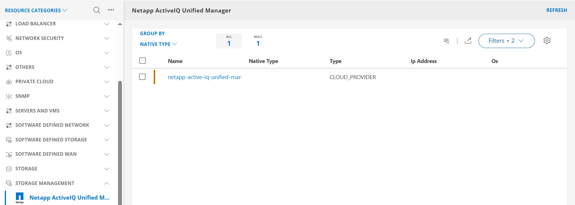 NetApp Active IQ Unified Manager | OpsRamp Documentation